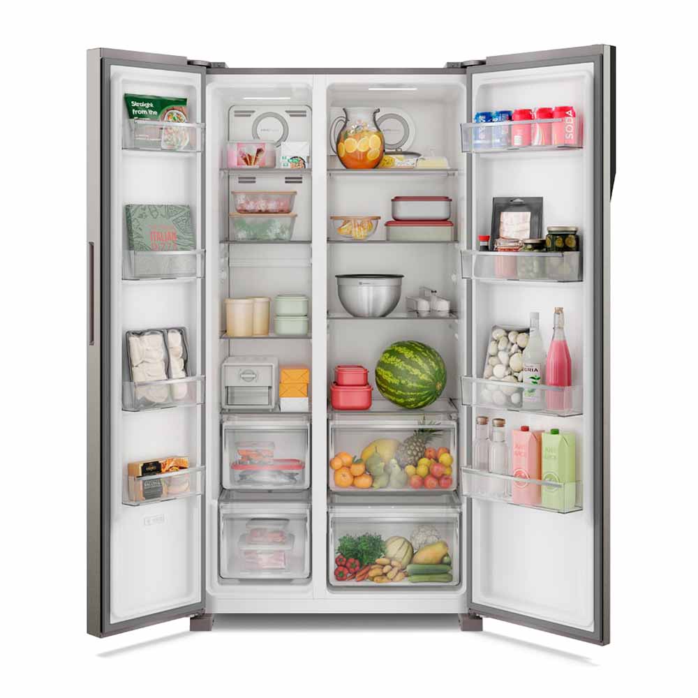Refrigeradora Electrolux ERSA53V2HVG Side By Side 532L Gris - Promart