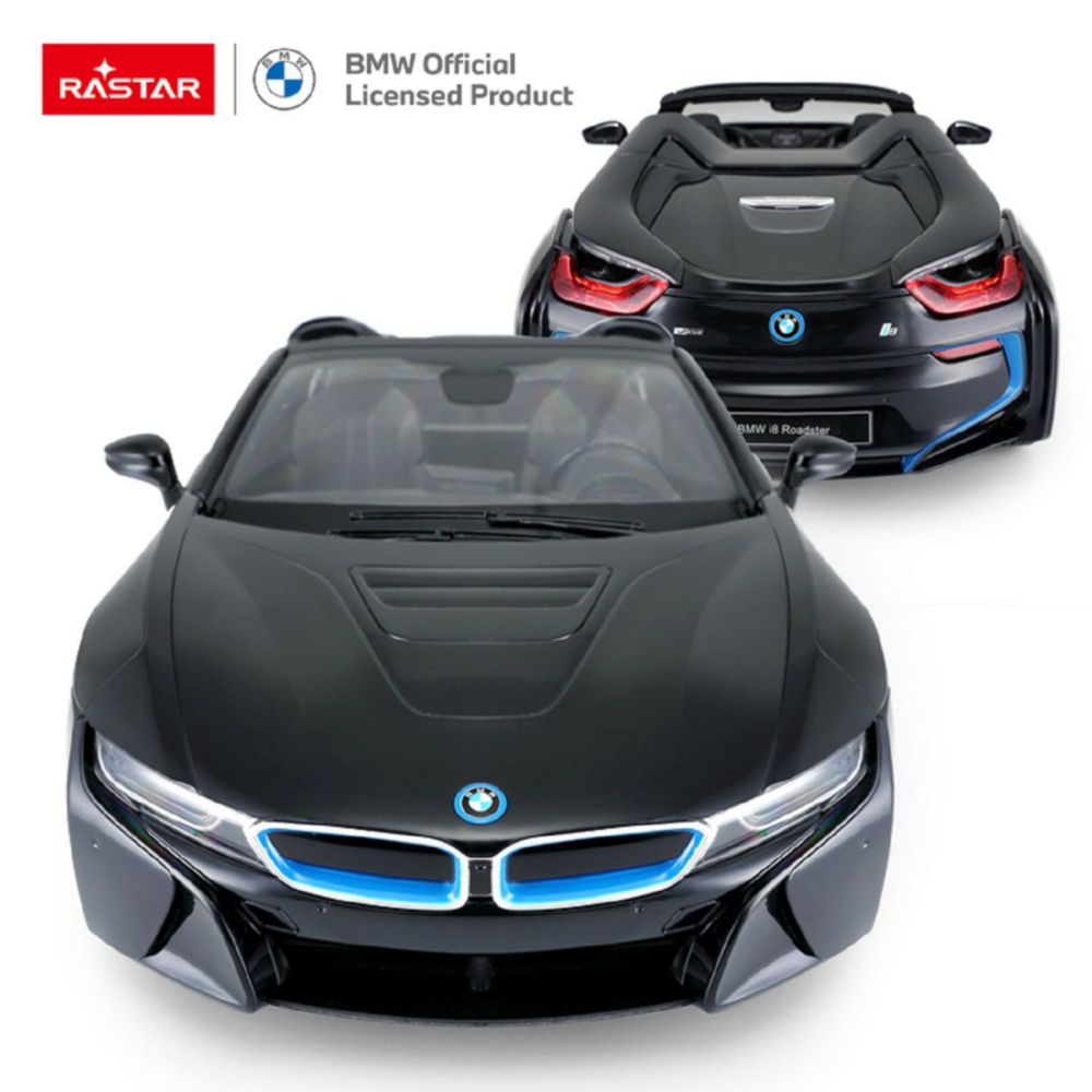 Auto A Control Remoto Rastar Bmw I8 Roadster Negro A Escala 1:12 - Promart