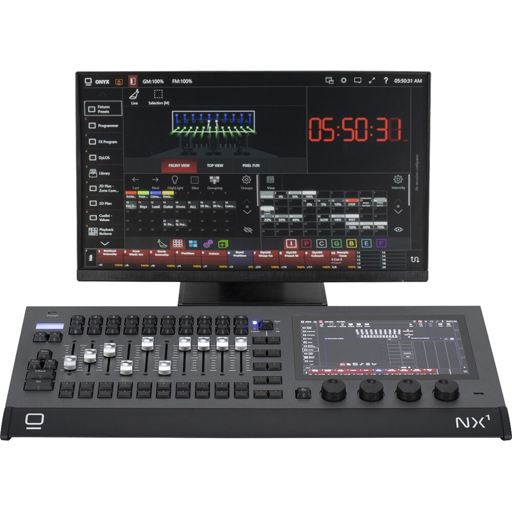 Controlador de Iluminación Portátil y Compacto Obsidian Nx1 con Faders ...