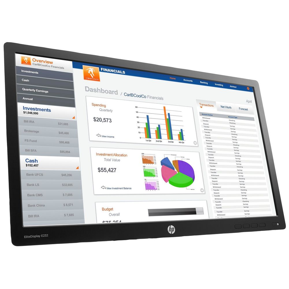 Monitor HP EliteDisplay E232 VGA HDMI DisplayPort Sin Stand N2Q02AA ...