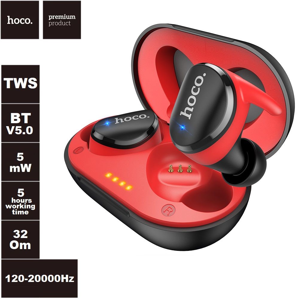 Audífonos HOCO ES41 TWS Bluetooth 5.0 480mAh Rango 10 Metros Negro ...