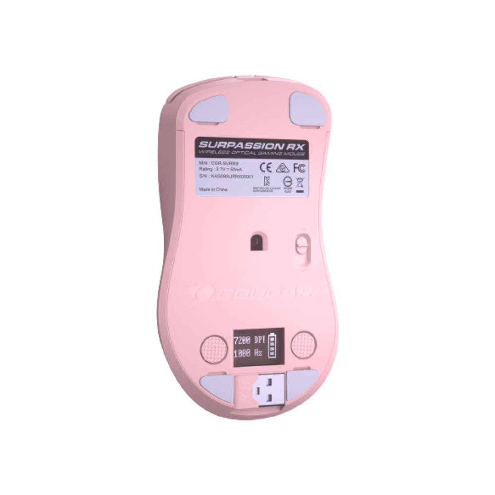 Mouse Gaming Inalambrico Rgb Cougar Surpassion Rx Rosado - Promart