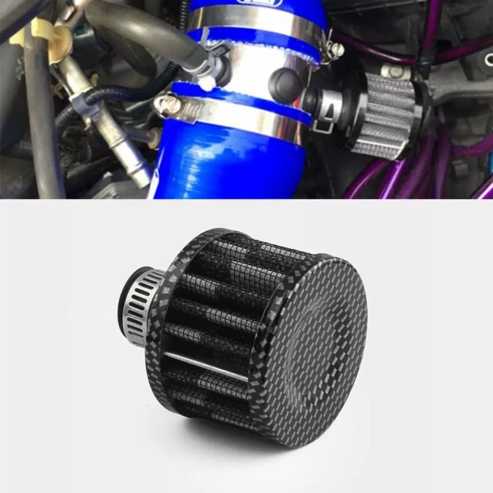 Mini Filtro De Aire Universal Fibra De Carbono 1.2cm - Promart