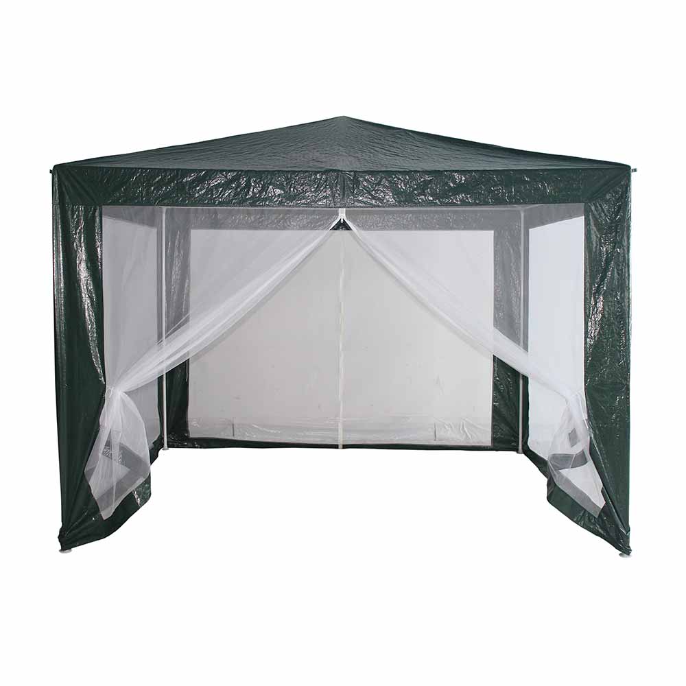 Toldo armable 3x3 Verde con malla mosquitera - Promart