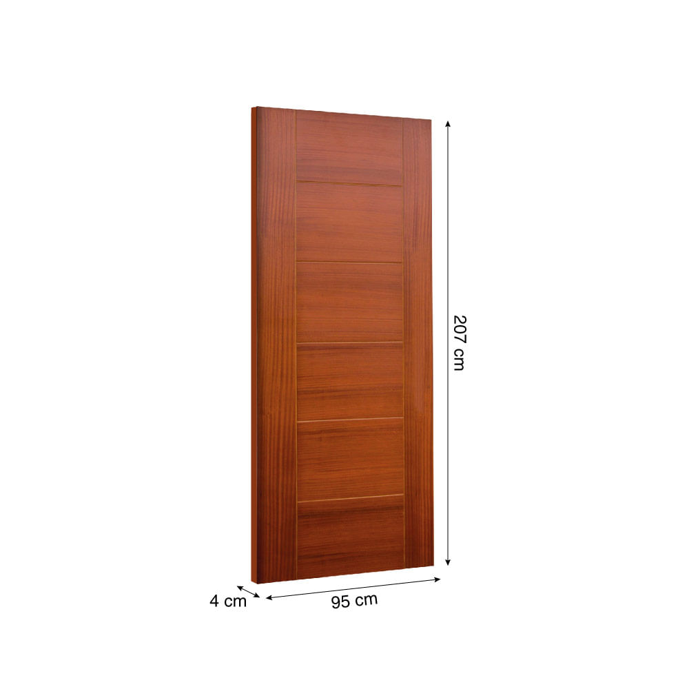 Puerta enchapada Sapelli Natural Opera 40x95x2.07 - Promart
