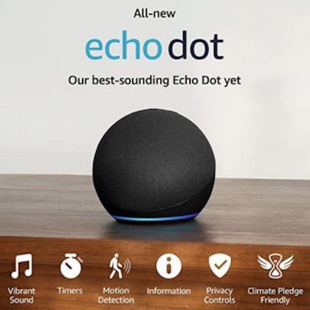 Parlante inteligente Echo Dot 5 Negro Amazon - Promart