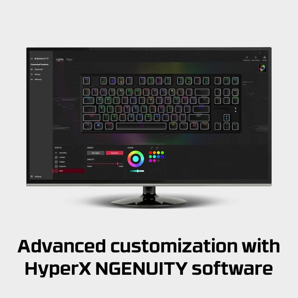 Teclado Gamer Mecánico Alloy Origins Core Aqua Switch HX-KB7AQX-US ...