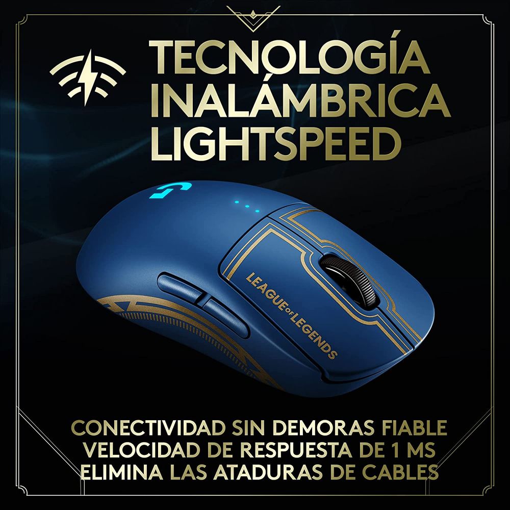Mouse Logitech G Pro LOL Inalámbrico Gaming Lightspeed Sensor Hero 25K ...