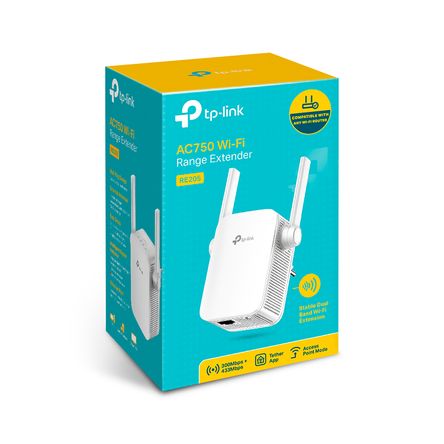 Extensor de Rango Re205 Tp Link Wifi Ac750 Doble Banda - Promart