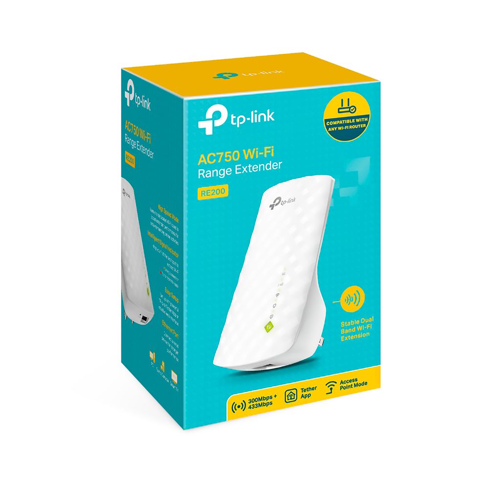 Extensor de Rango Re200 Tp Link Wi Fi 5 Ghz 2,4 Ghz Ac750 - Promart
