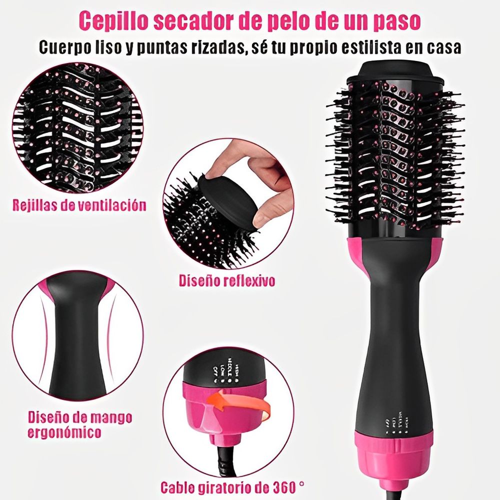 Cepillo Secador Cabello Alisador 3 En 1 Multifunción 1500W | Promart.pe ...