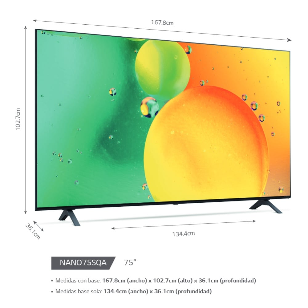 Televisor Lg 75" Nano Cell Uhd 4K Smart 75Nano75Sqa 2022 | Promart.pe ...