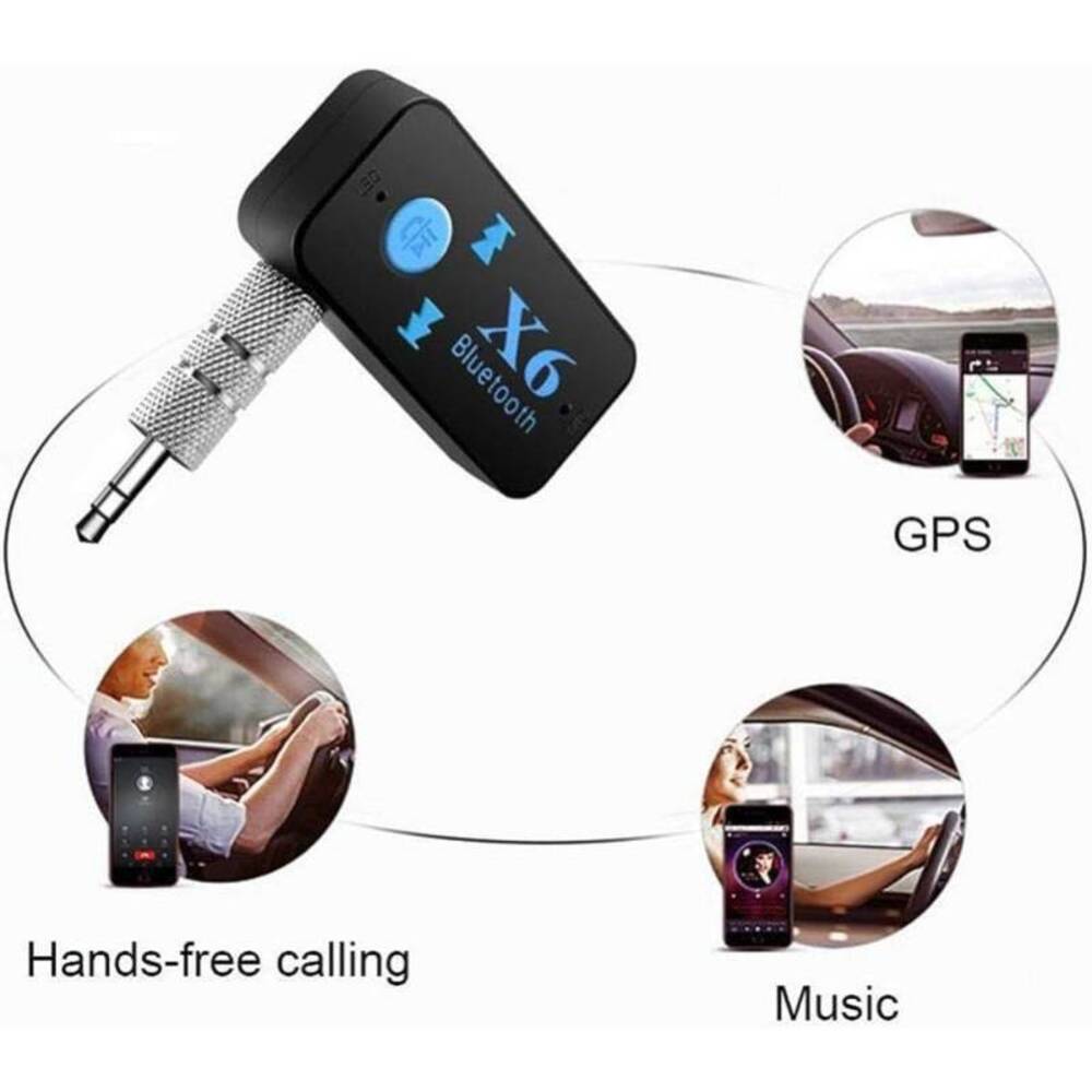Adaptador X6 Receptor De Audio USB BT Bluetooth Audio Stereo - Promart