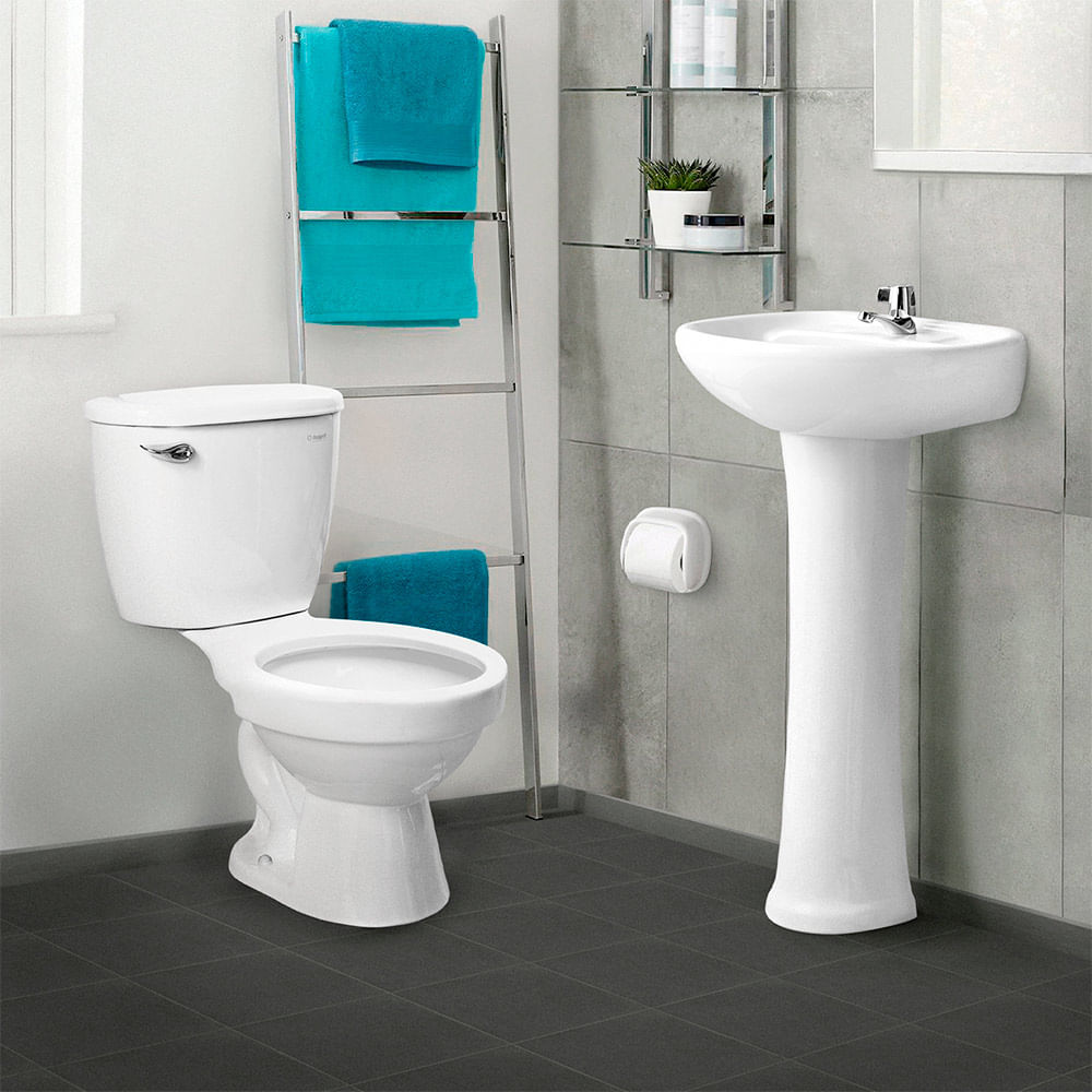 COMBO Taza y tanque Punta Sal + Asiento para inodoro Cancún - Promart