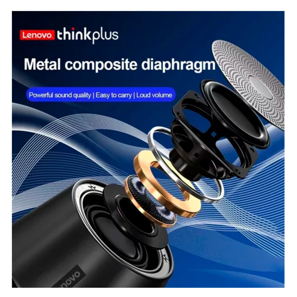 Parlante Bluetooth Lenovo K3 PRO Mini Altavoz Gris Estereo - Promart