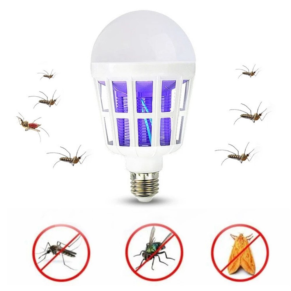 Foco Mata Mosquitos 15W E27 Lampara Violeta 2 en 1 LED - Promart