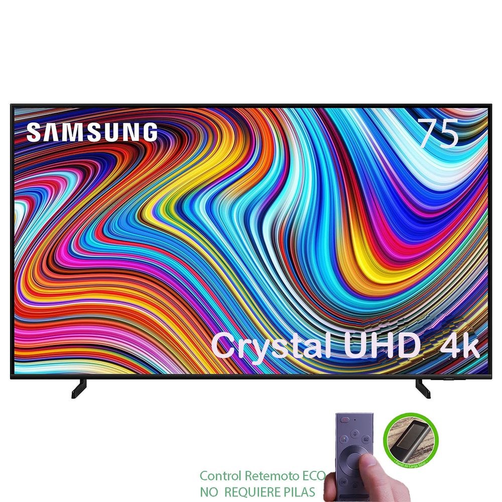 Televisor Samsung Crystal UHD 75" UHD 4K Smart Tv UN75CU8000GXPE - Promart