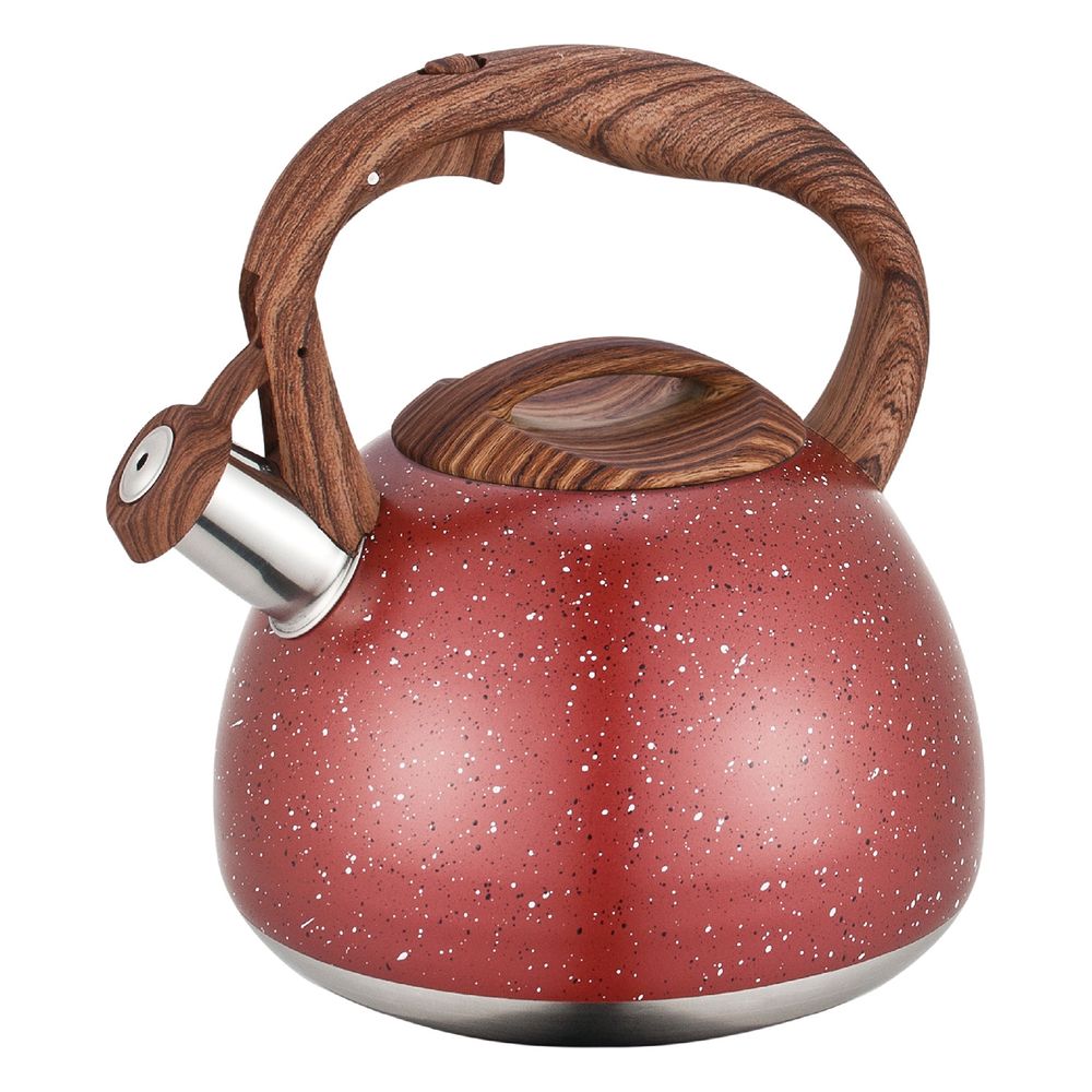 Tetera Silbadora en Roca Volcánica de 5 Litros Color Rojo - Promart