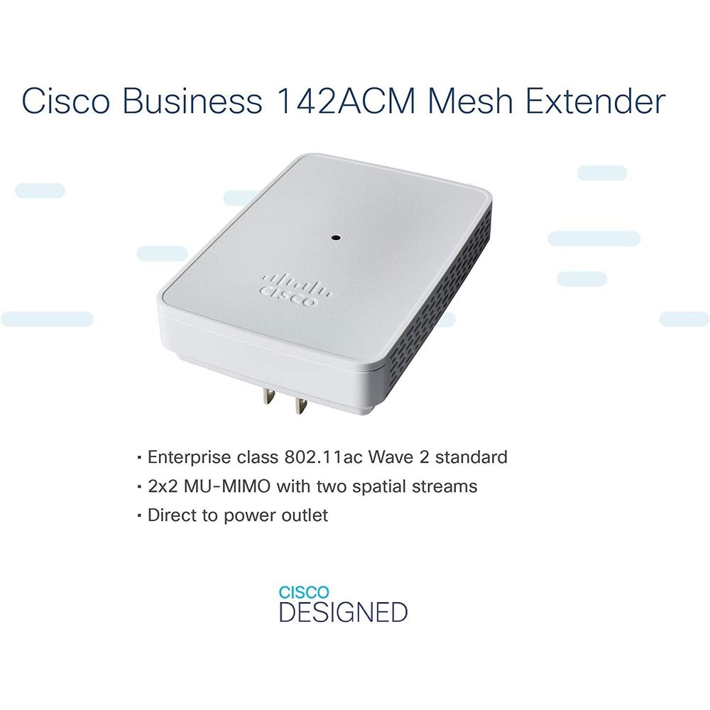 Extensor Cisco Business 142ACM 80211ac 2x2 Mesh Wi-Fi - CBW142ACM-A-NA | Promart.pe - Promart
