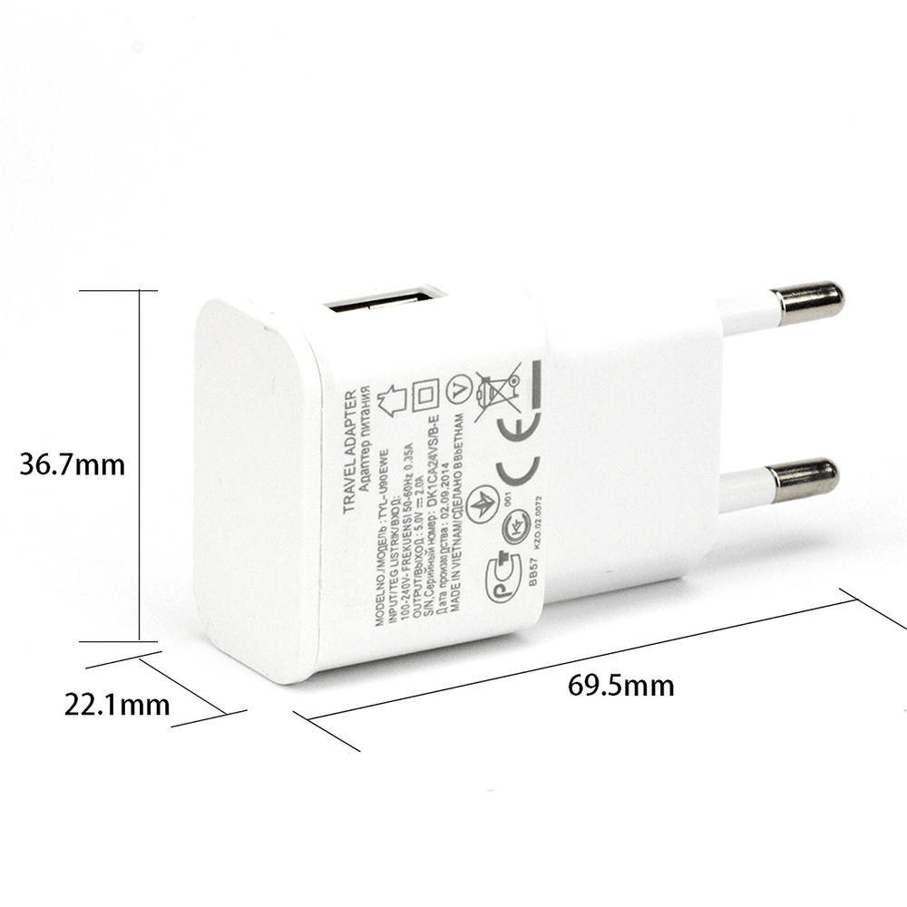 Cargador Adaptador 100v - 240v A Usb 5v 2a Blanco | Promart.pe - Promart