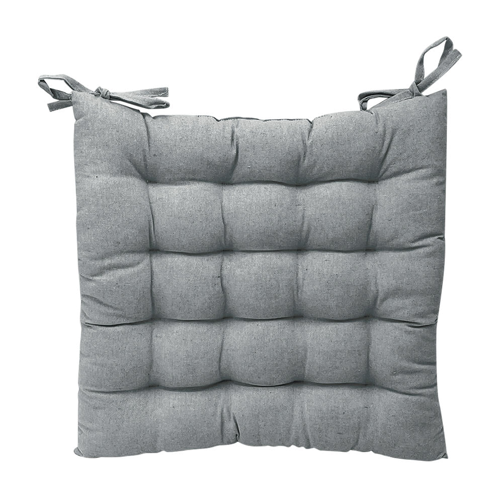 Cojín Decorativo para Silla 40x40cm Gris Claro Orange - Promart