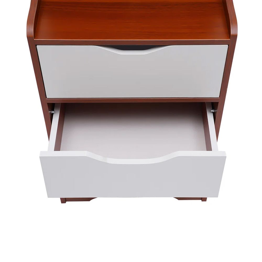 Velador Vintage Bridget Ventitas Home Cedro y Blanco - Promart