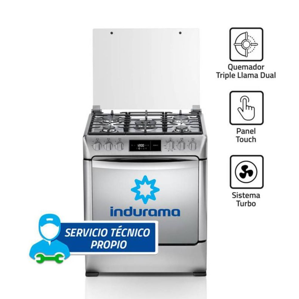 Cocina Indurama Monaco Zafiro 5 Hornillas - Promart