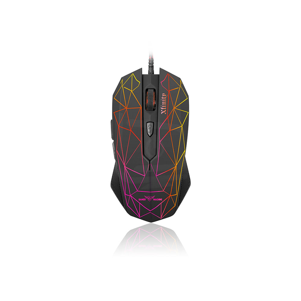 Mouse Gamer USB con Luces LED RGB Micronics Xfinity M809 - 6 Botones ...