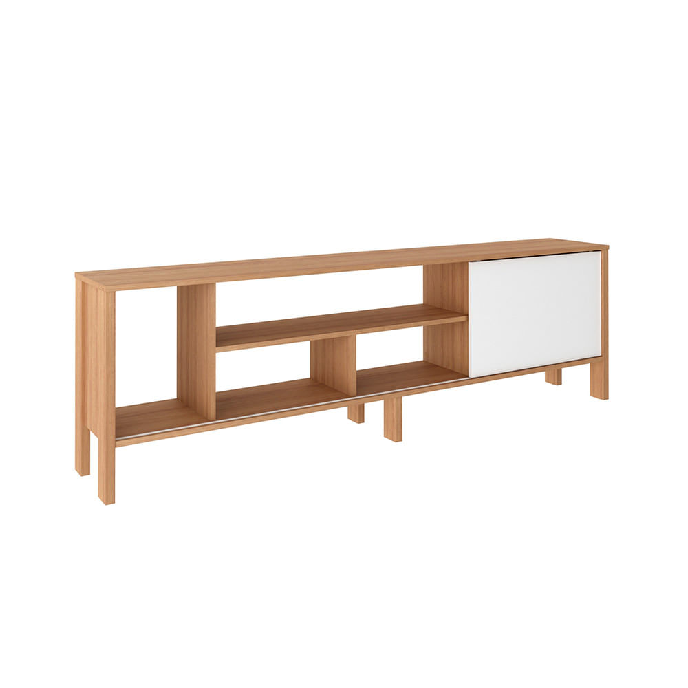 Mesa para Tv 70'' Stark Melamina Almendra/Blanco Bonno - Promart