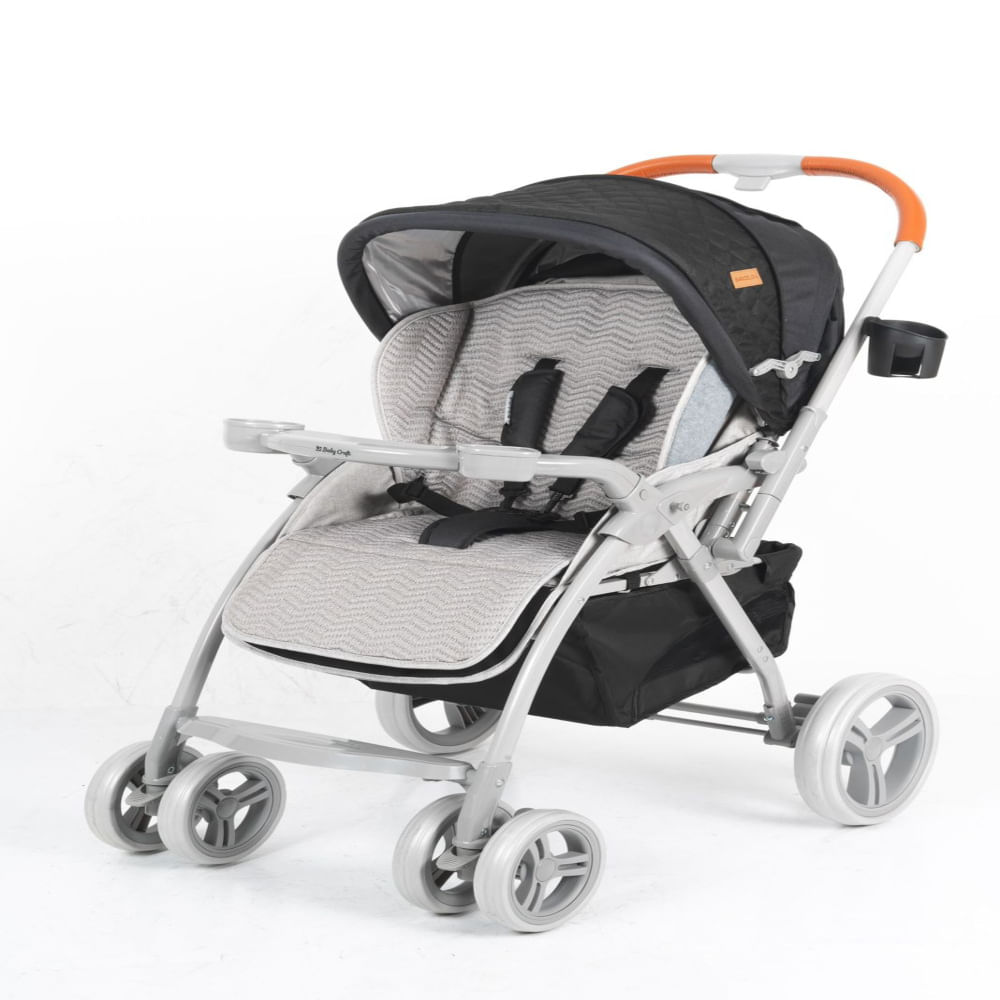 Coche Cuna Para Bebe De Lujo Barza Llantas Grandes Black - Promart