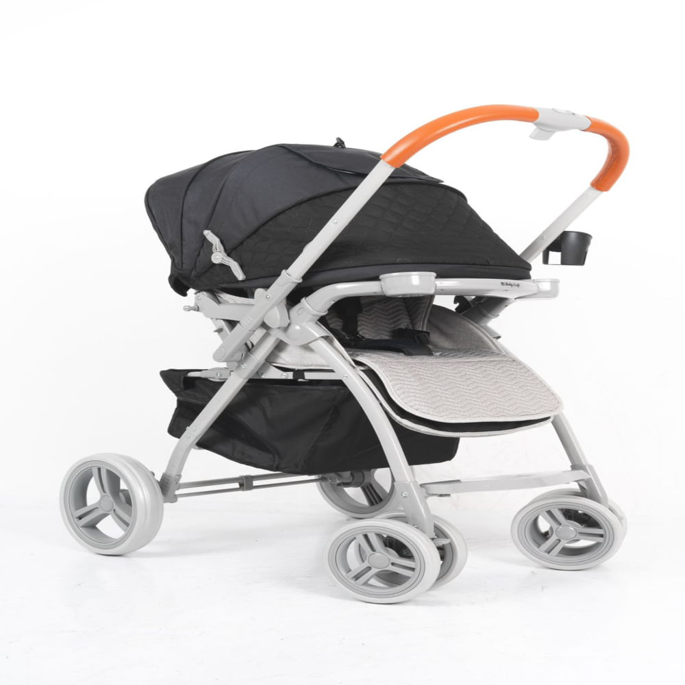Coche Cuna Para Bebe De Lujo Barza Llantas Grandes Black - Promart