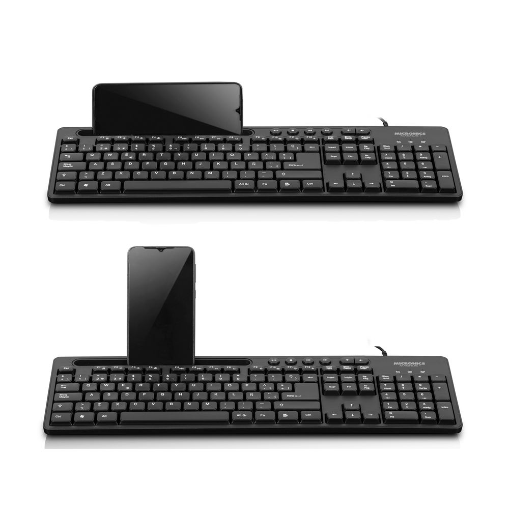Teclado Micronics Magnus MIC K734 botones multimedia 105 teclas - Promart