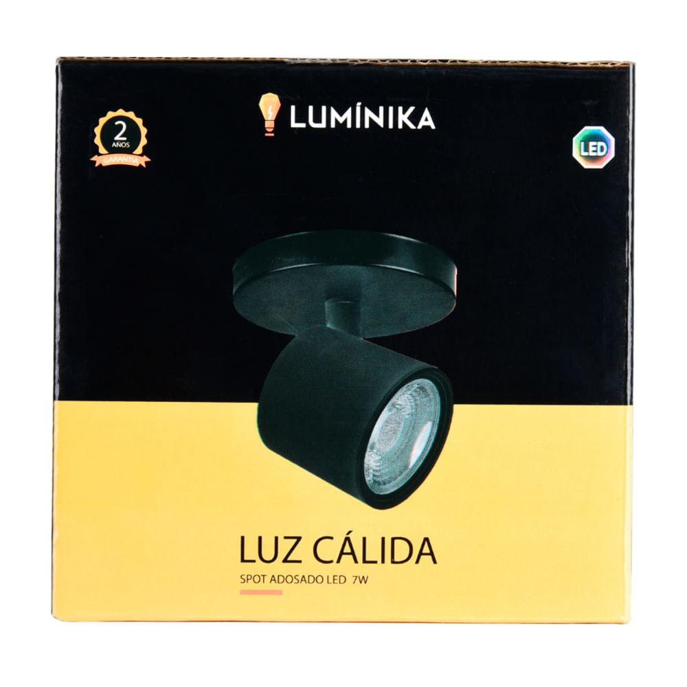 Spot adosado led 7W 30°k LC Luminika - Promart