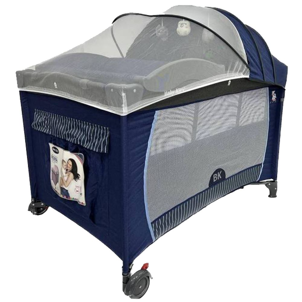 Cuna Corral para Bebé Baby Kits Roma Azul - Promart