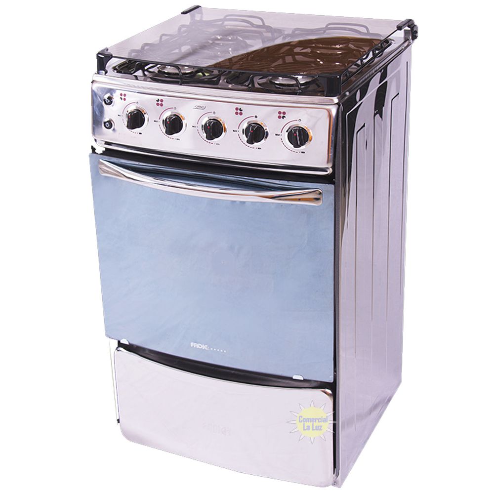 Cocina Fadic Alheli con Horno Tapa de Vidrio Gris - Promart