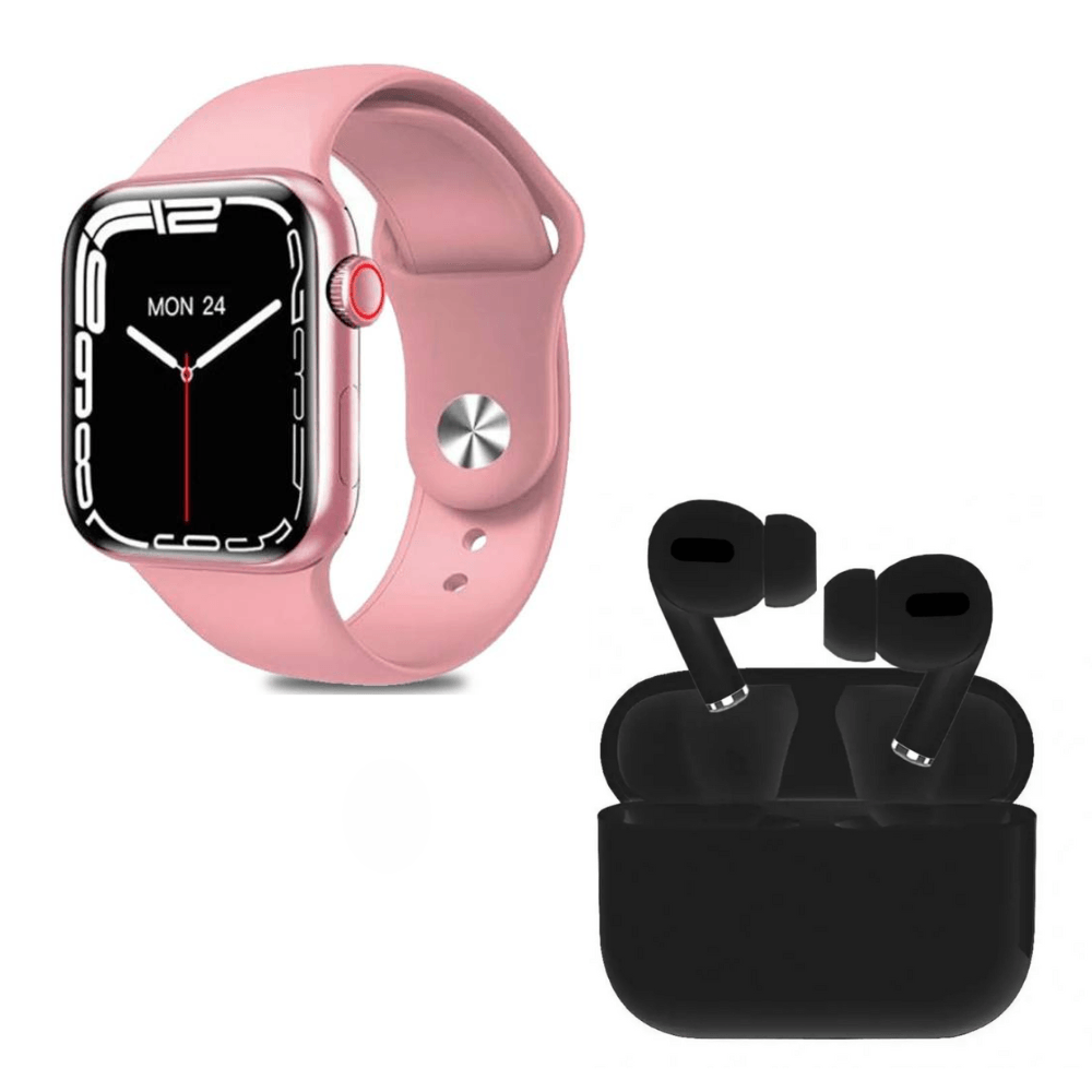 Pack Smartwatch i9 ProMax S Rosado y I13 Pro Negro - Promart