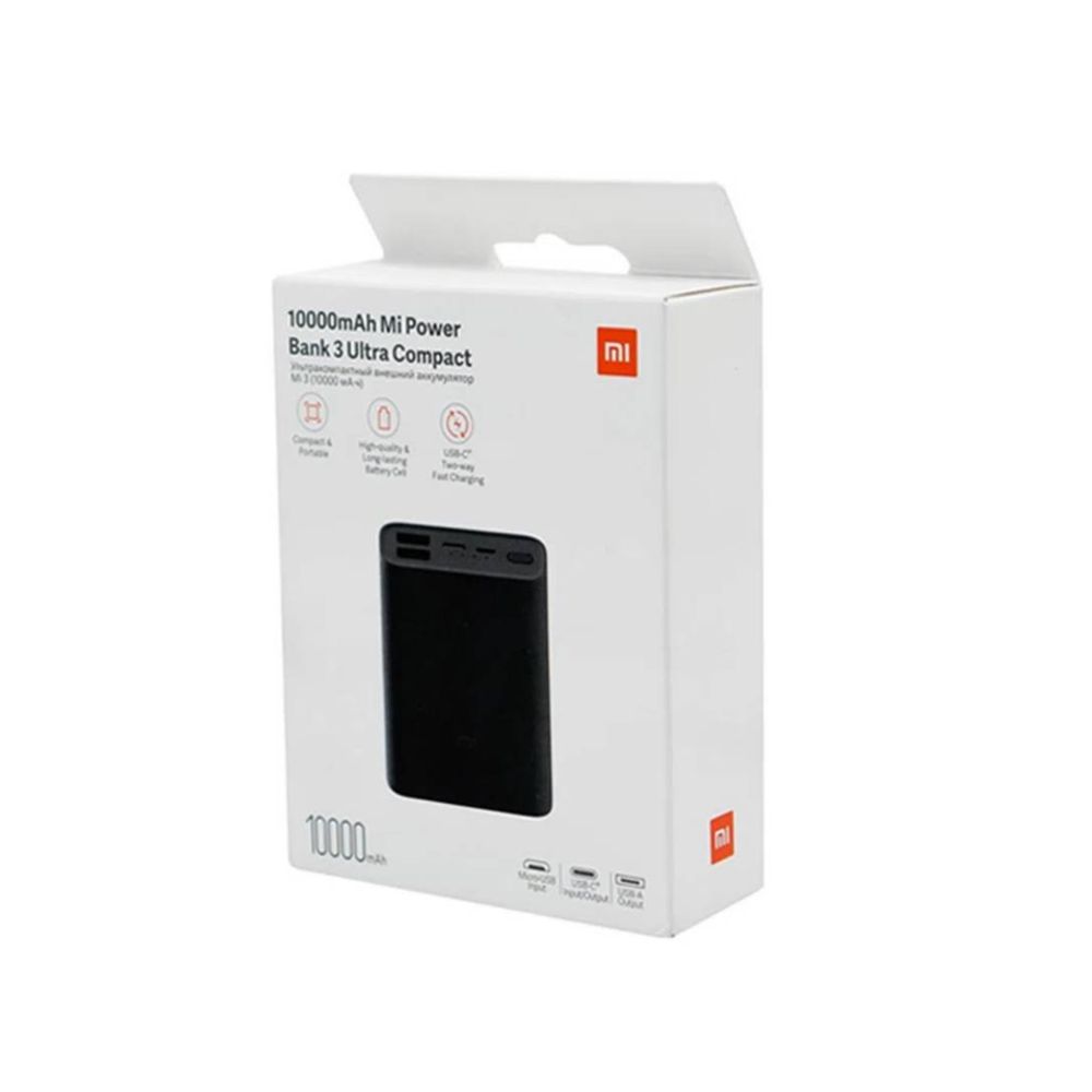 Power Bank Xiaomi 10000mAh Mi 3 Ultra Compact 22.5W Negro - Promart