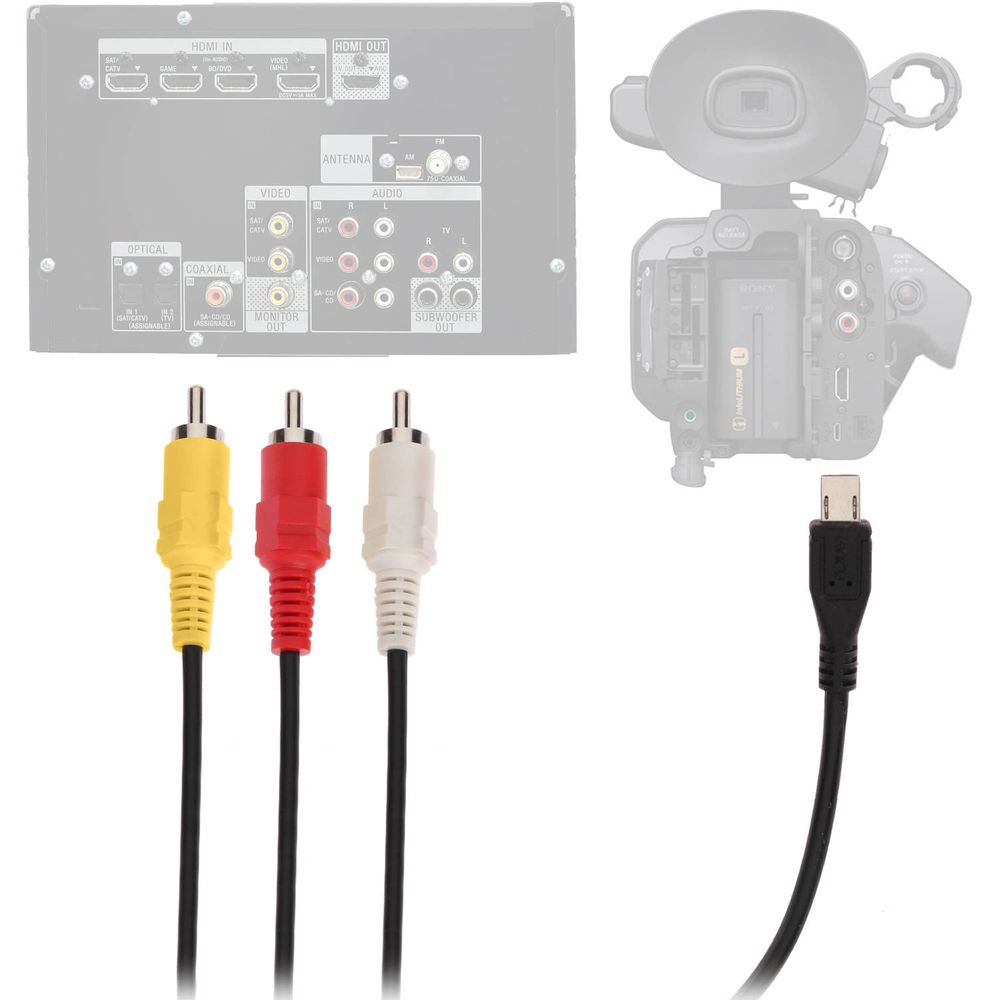 Cable a V Multi Terminal Pearstone para Sony Handycam 5 Ft - Promart