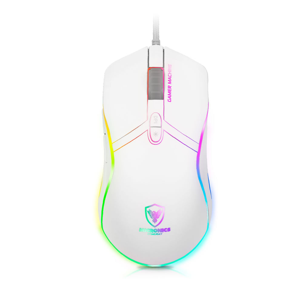 Mouse Gamer Micronics Stingray GM813w Blanco - Promart