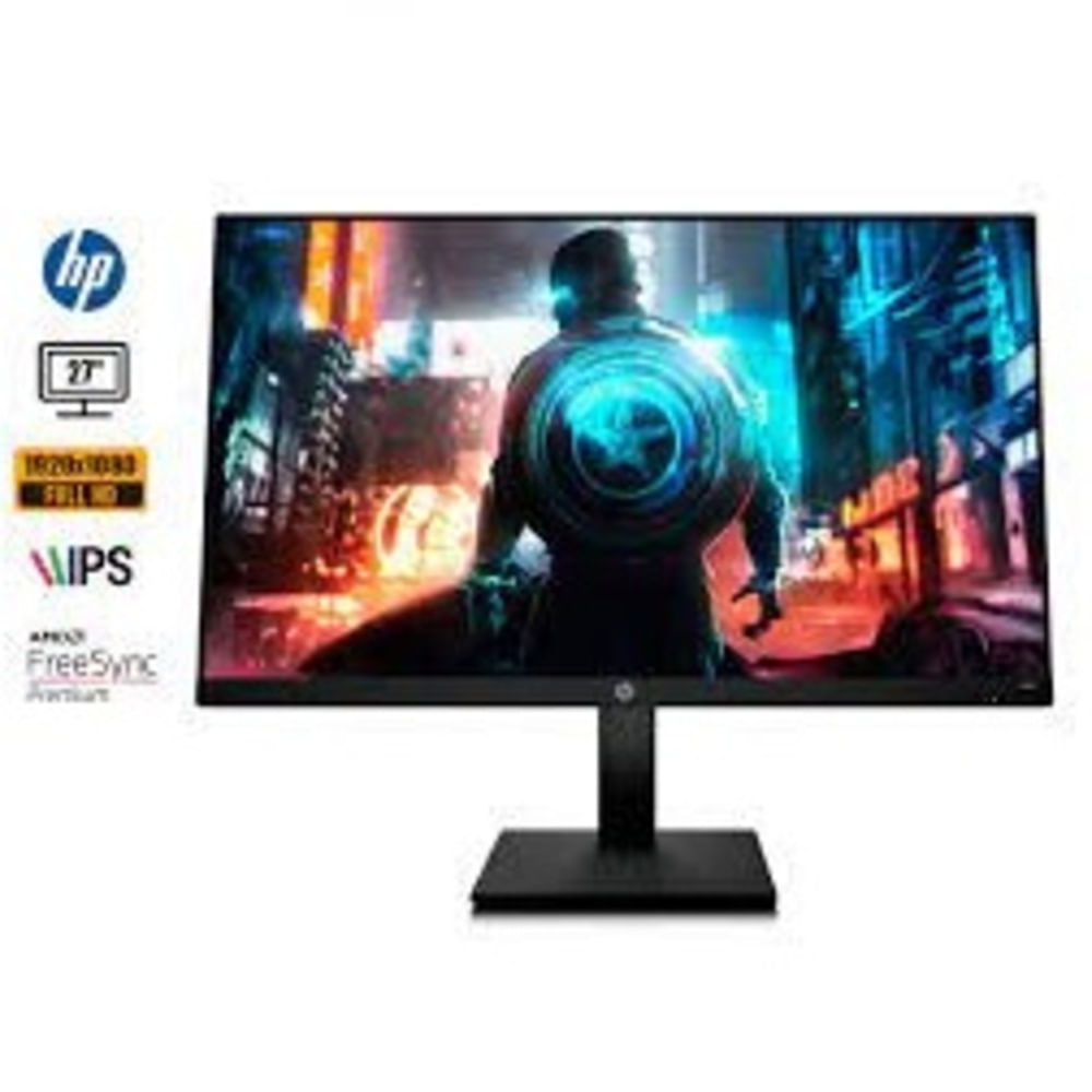 Monitor Gamer HP X27 27 in FHD IPS 165HZ 1MS 2V6B2AA - Promart