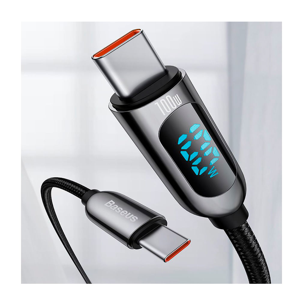 Cable Cargador de Carga Rapida 100W Baseus TIPO C a TIPO C 2m - Promart