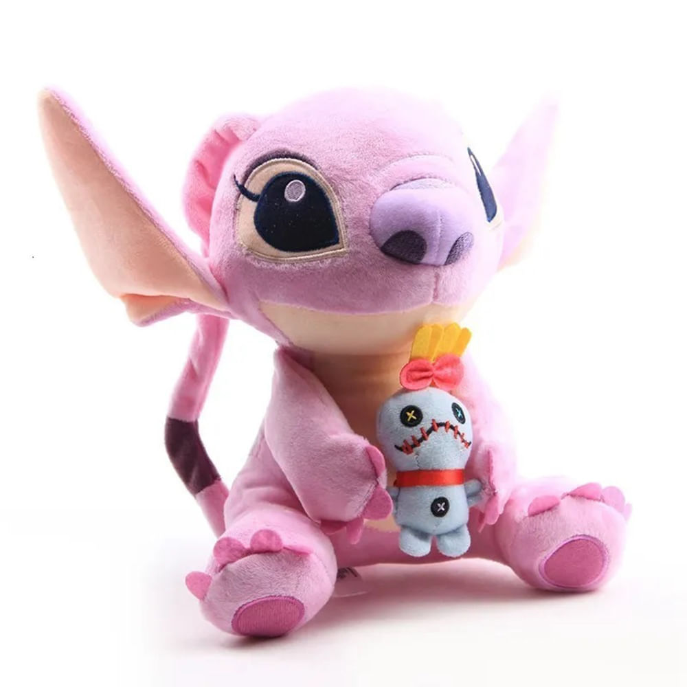 Peluche Stitch + Trapos Lilo y Stitch Rosado 25 Cm | Promart.pe - Promart