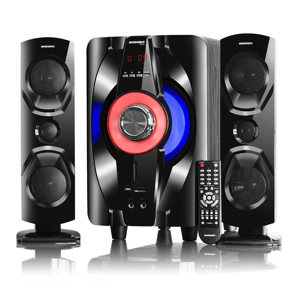 Parlante Portatil 3"x2 Led Usb Fm Micronics Shelby S7011bt - Promart