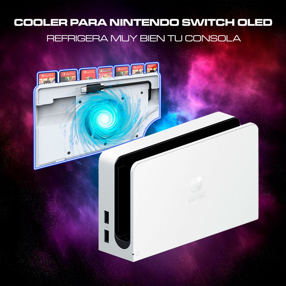 Cooler Para Nintendo Switch Oled Ventilador Disipador Switch - Promart