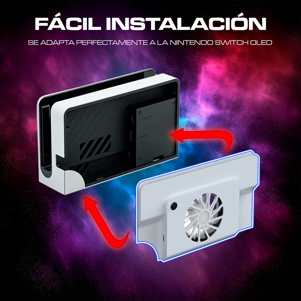 Cooler Para Nintendo Switch Oled Ventilador Disipador Switch - Promart
