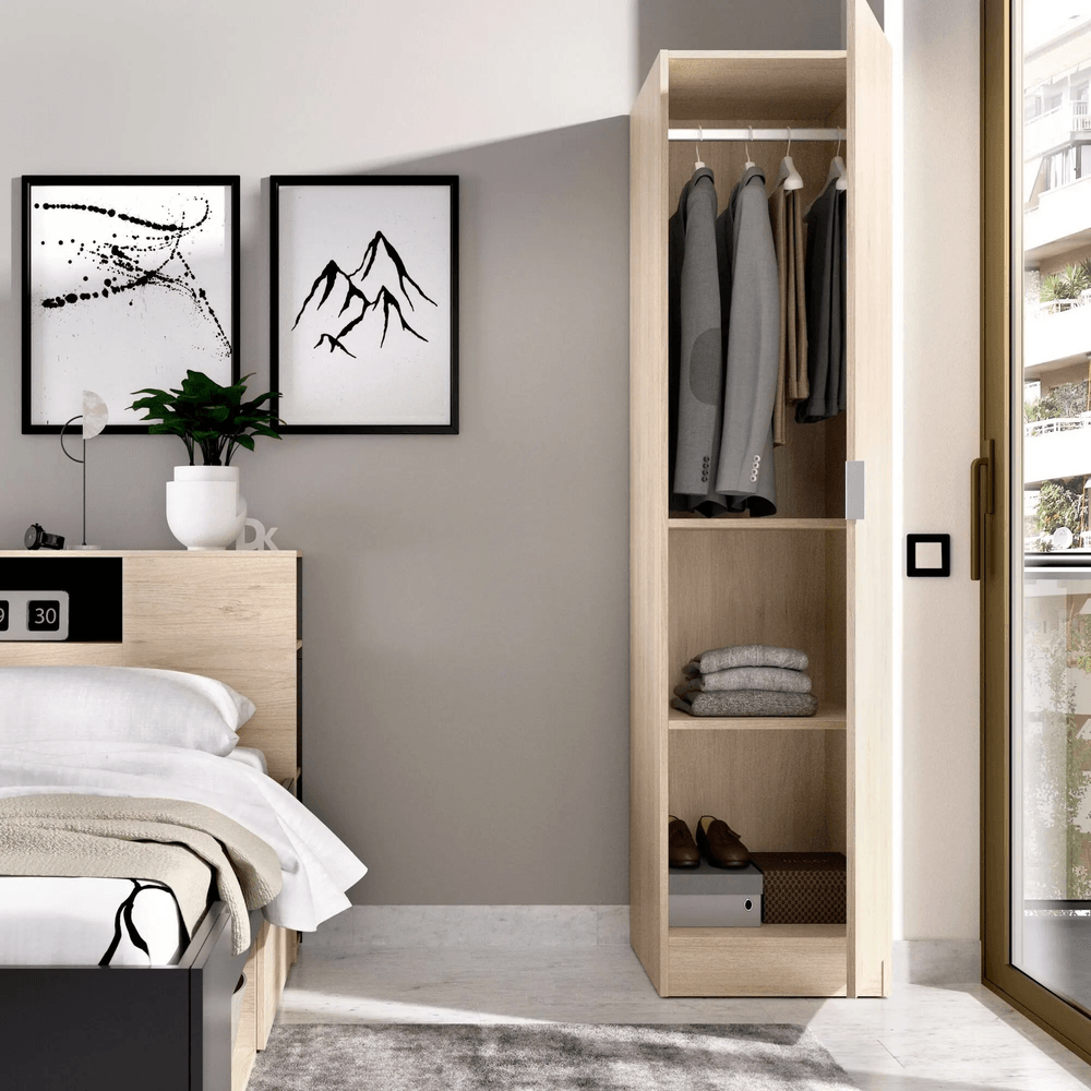 Ropero alto 1 puerta Jimmy color Haya TU MESITA - Promart