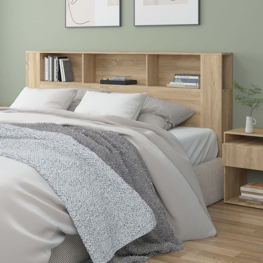 Cabecera para cama moderna con organizador Margaret color Duna TU ...