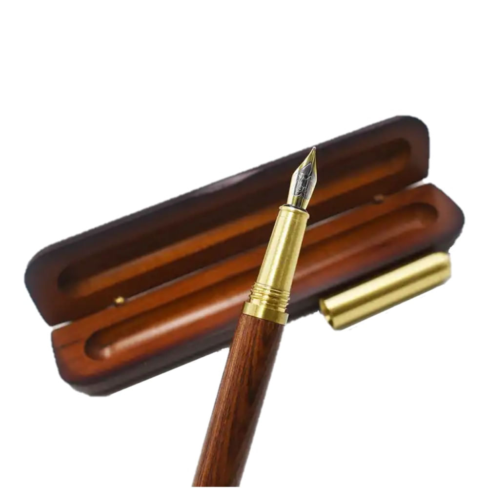 Set Viggo Pluma Estilográfica de Madera y Caja Personalizable - Promart