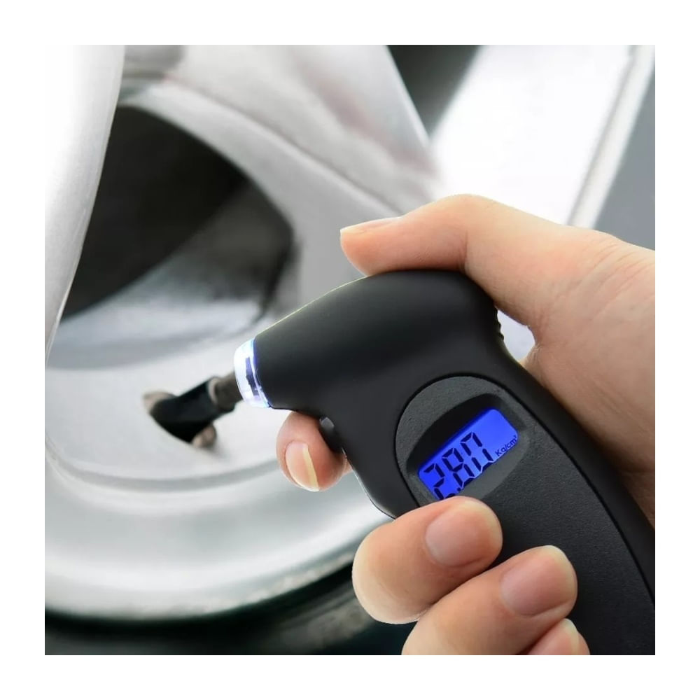 Medidor Digital Para Neumatico 150psi Max Negro - Promart