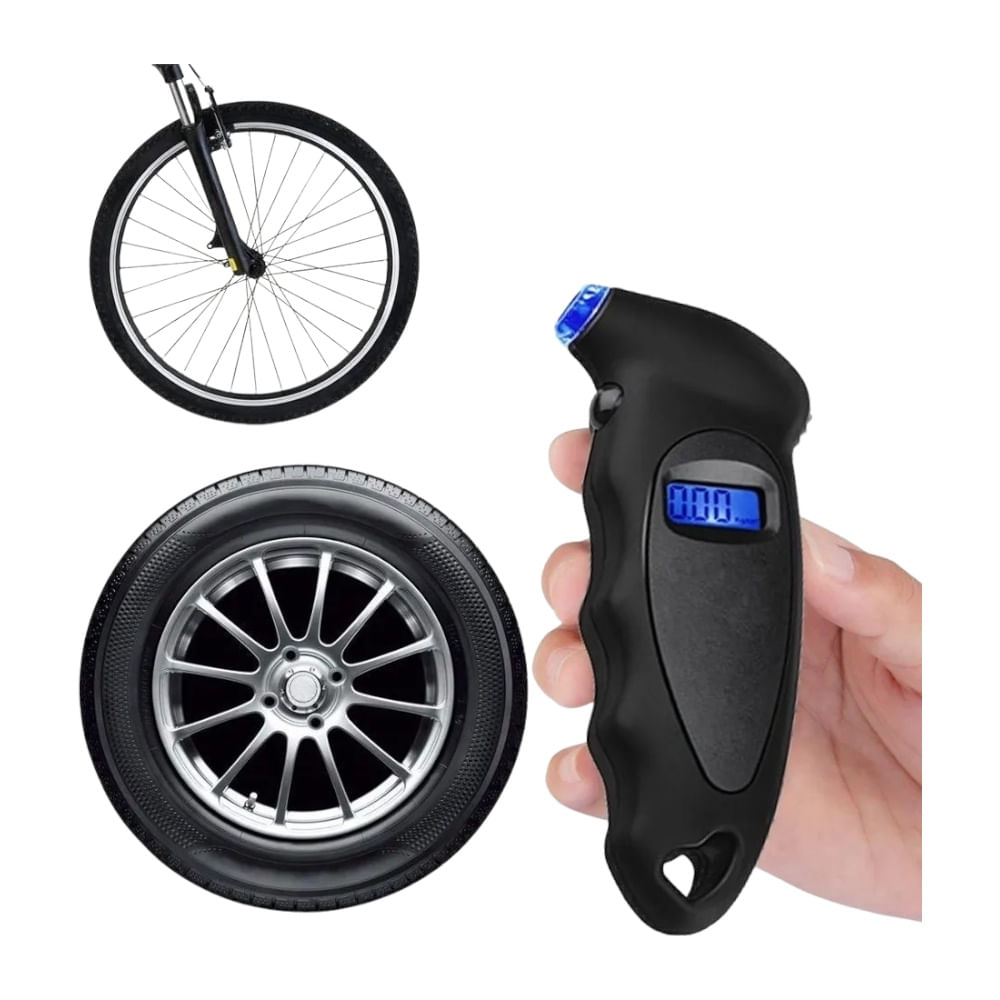 Medidor Digital Para Neumatico 150psi Max Negro - Promart